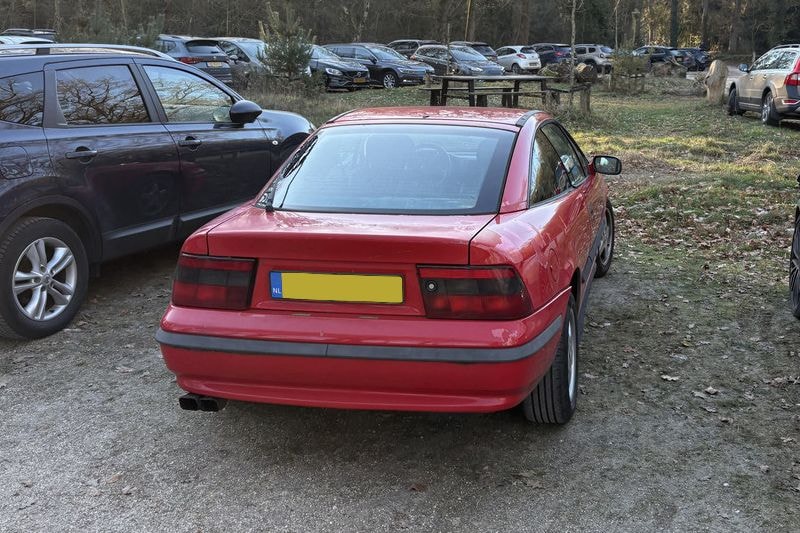 Deze Opel Calibra heeft er wel eens mooier bij gestaan - In het wild